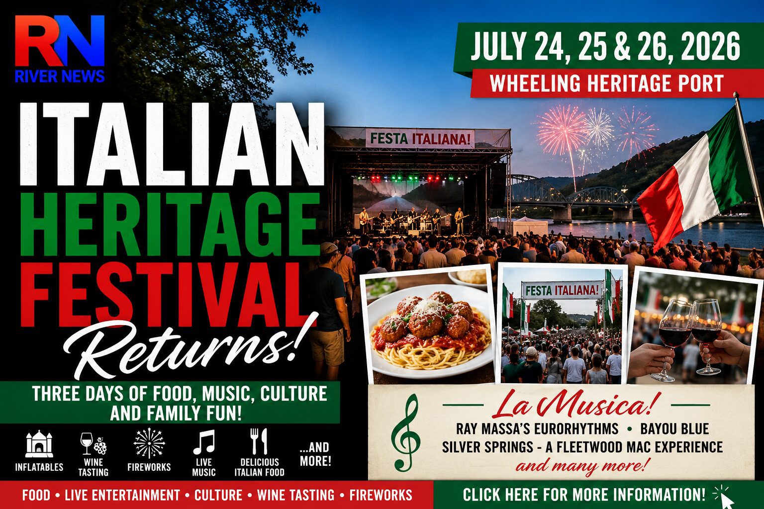 Italian Heritage Festival Returns to Wheeling for Three-Day Celebration ...